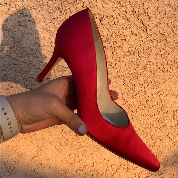 Stuart Weitzman | Shoes | Stuart Weitzman Red Suede Pumps | Poshmark